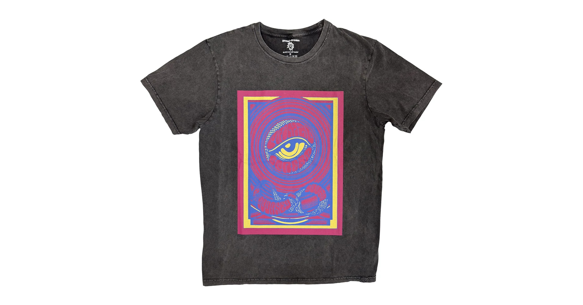 Primal Scream - Psychedelic Eye - Unisex Kőmosott Póló - PSCSTNW05MC - Ragnarock