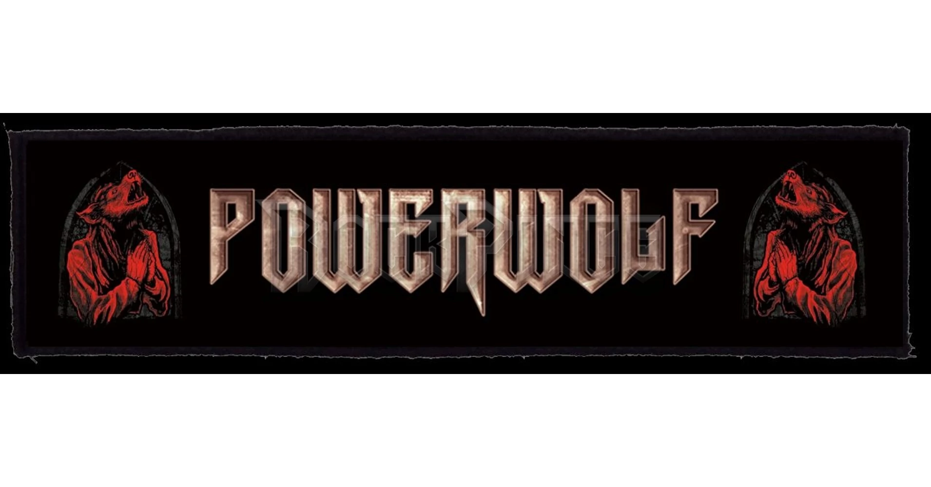 POWERWOLF - Logo (Superstrip) - kisfelvarró HKF-0704 - Ragnarock