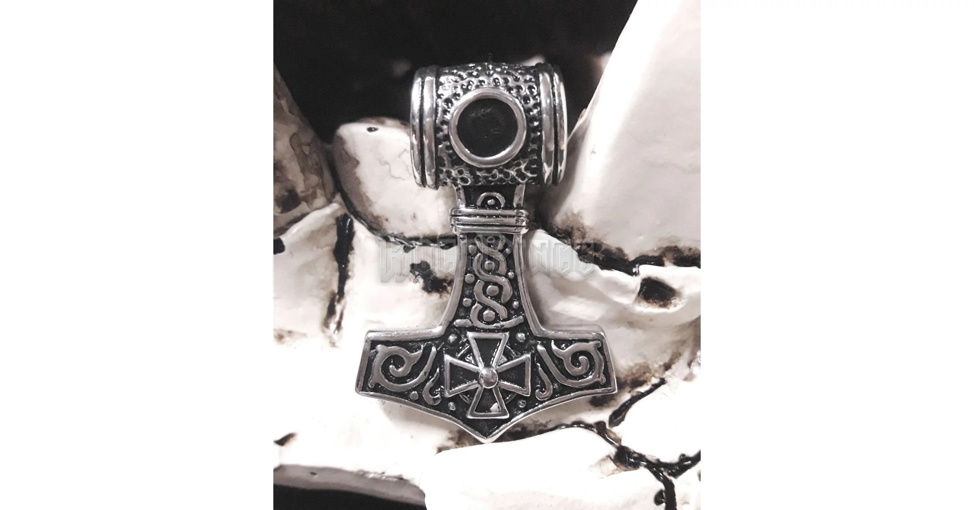 Thors Hammer Iron Cross - acél medál - Ragnarock