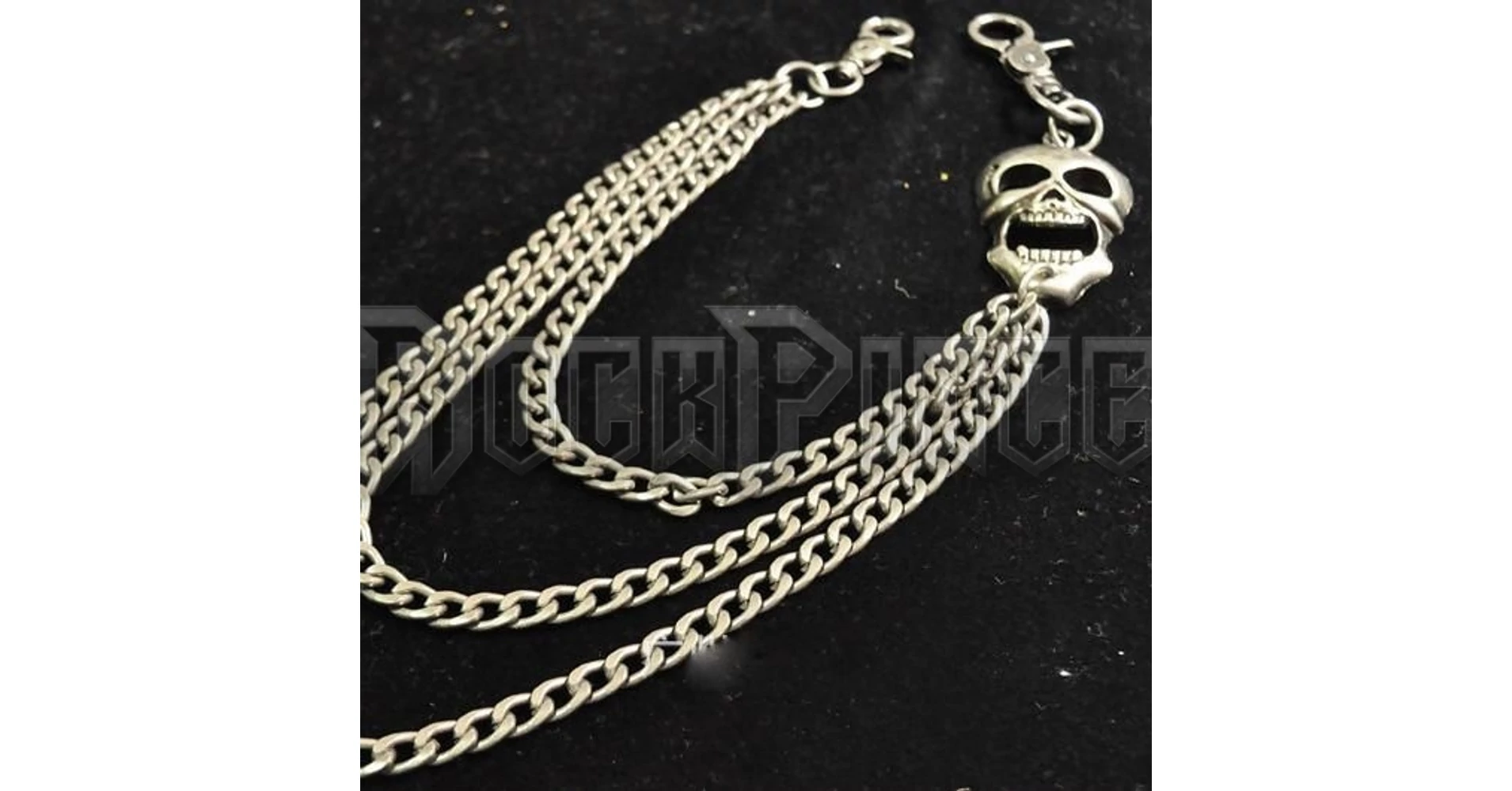 Skull Triple Wallet Chain - pénztárcalánc (Kód:56) - Ragnarock