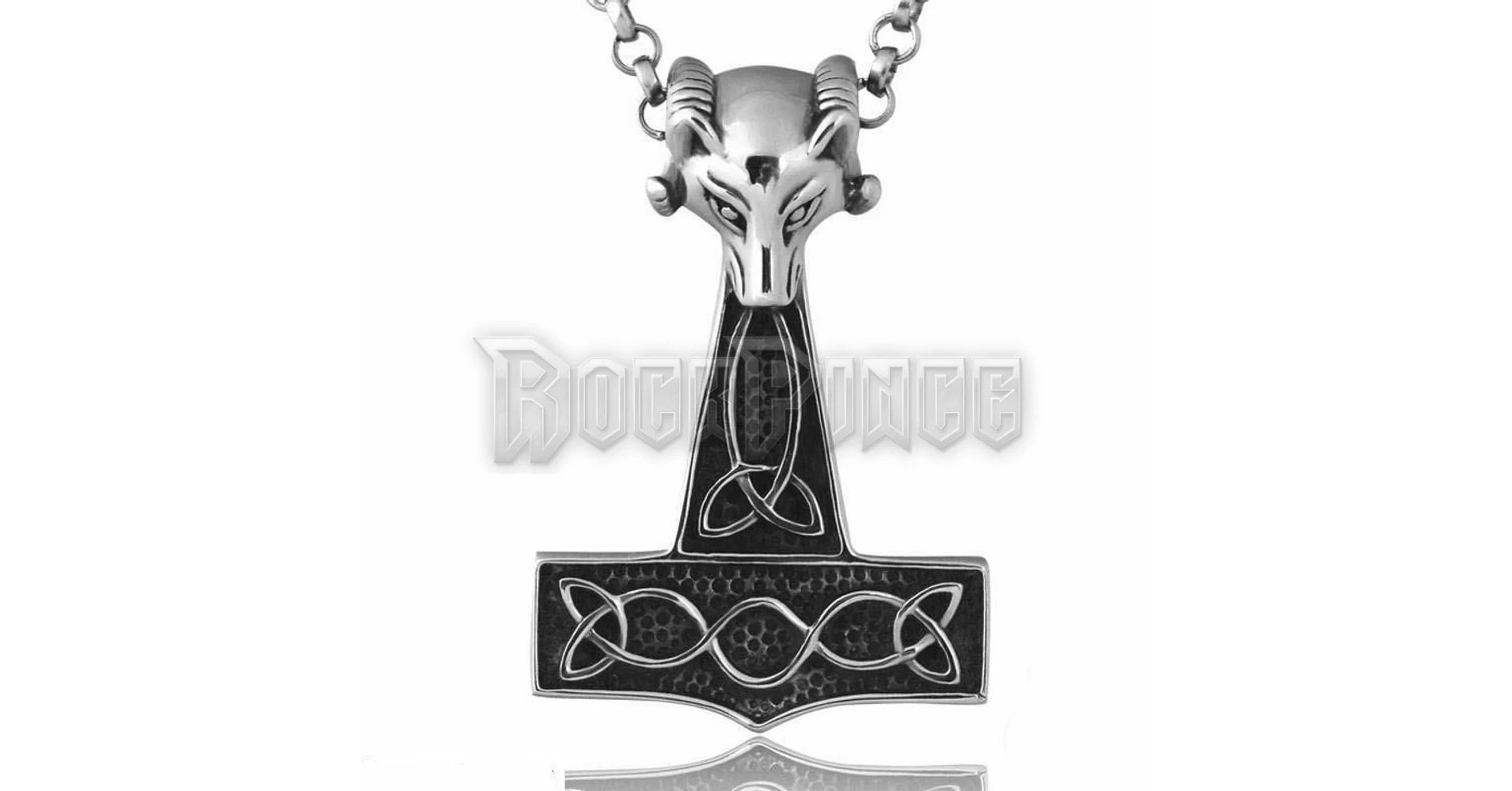 Thors Hammer Big Ram Head - acél medál - 7,5 cm - Ragnarock