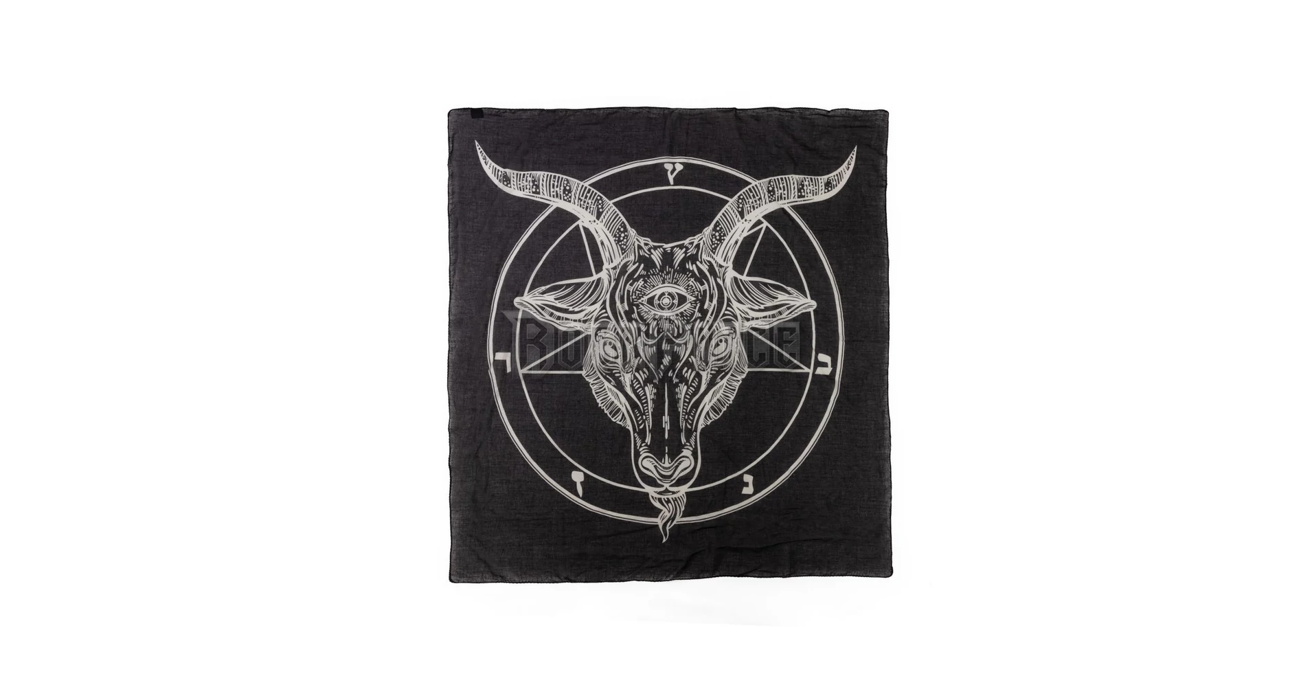 Black Sinner Baphomet Pentagram Occult - pamut kendő 100x100 cm ...