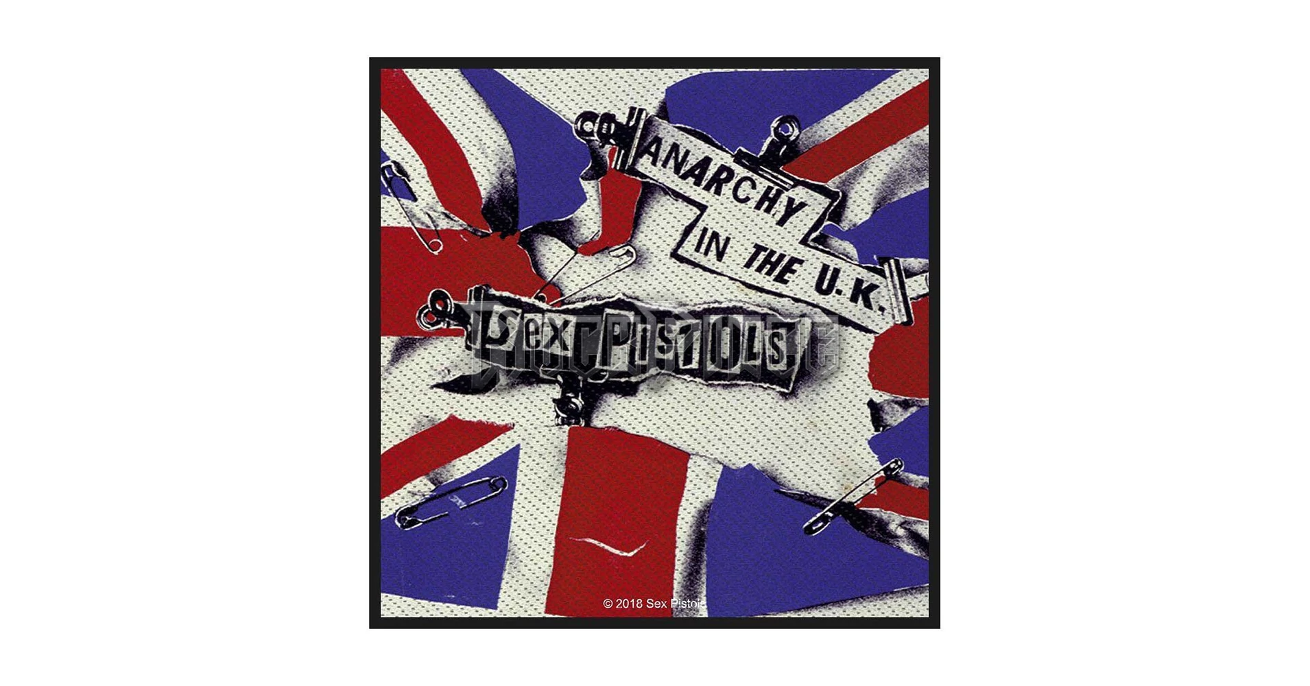 THE SEX PISTOLS - Anarchy in the UK - kisfelvarró - SPR3051 - Ragnarock