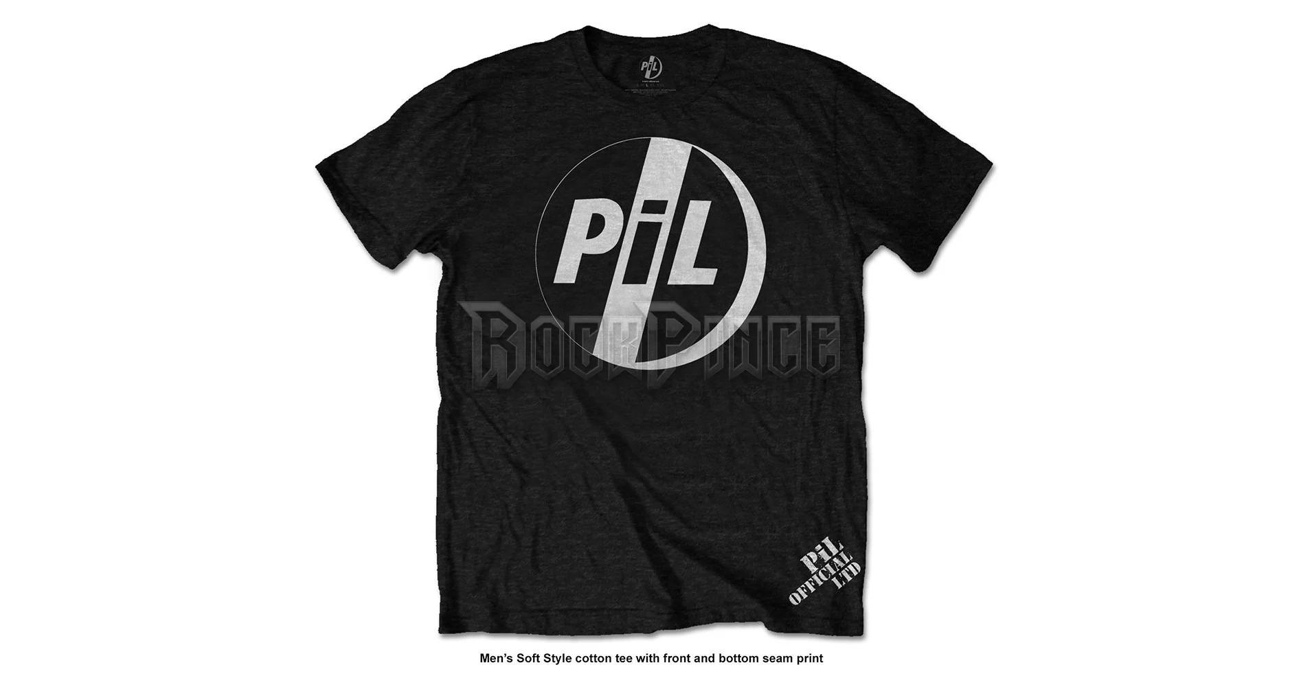 PIL (Public Image Ltd) - White Logo - unisex póló - PILTS04MB - Ragnarock