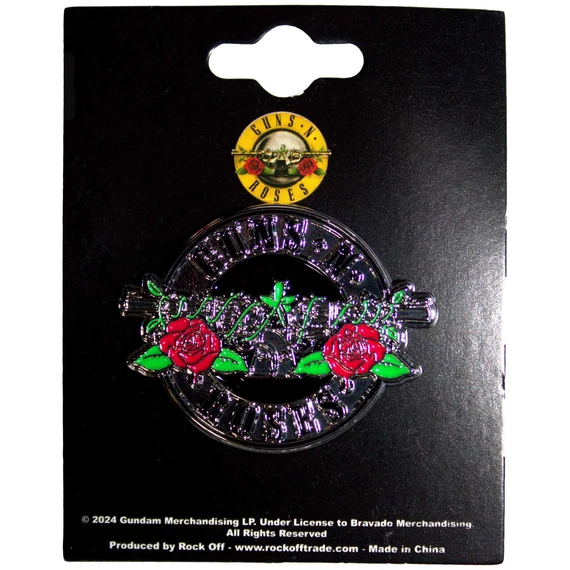 Guns N' Roses - Silver Circle Logo - Kitűző Szett - GNRPIN03 - Ragnarock